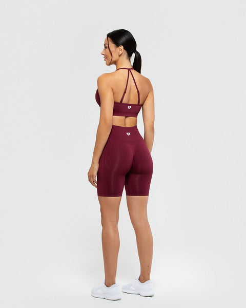 DEFINE SEAMLESS HALTER NECK BRA | DARK CHERRY – Amrock Corporation